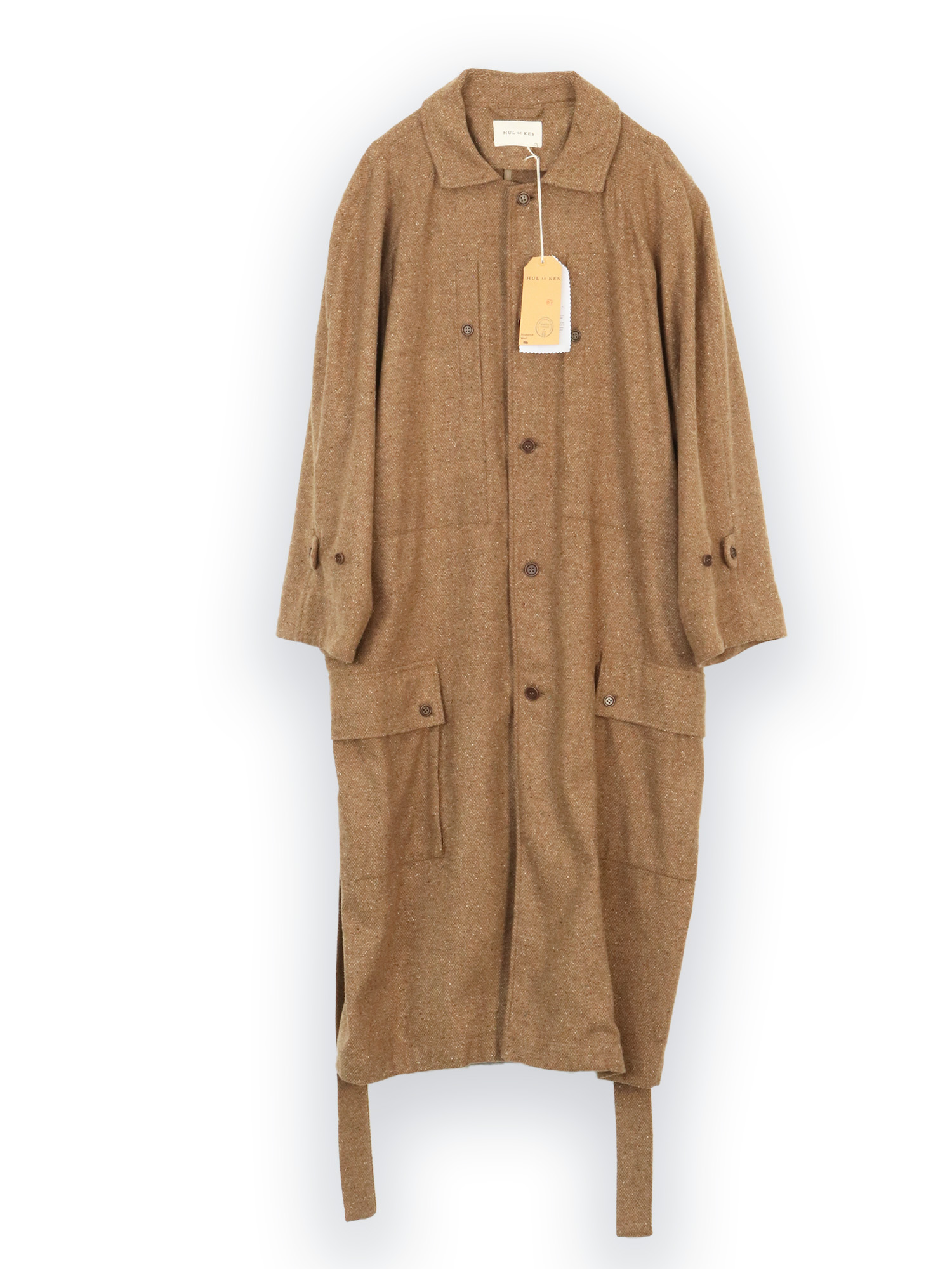 Oudolf Coat - Surplus Wool Silk - Sable Brown - Multiple Sizes - Hul le Kes